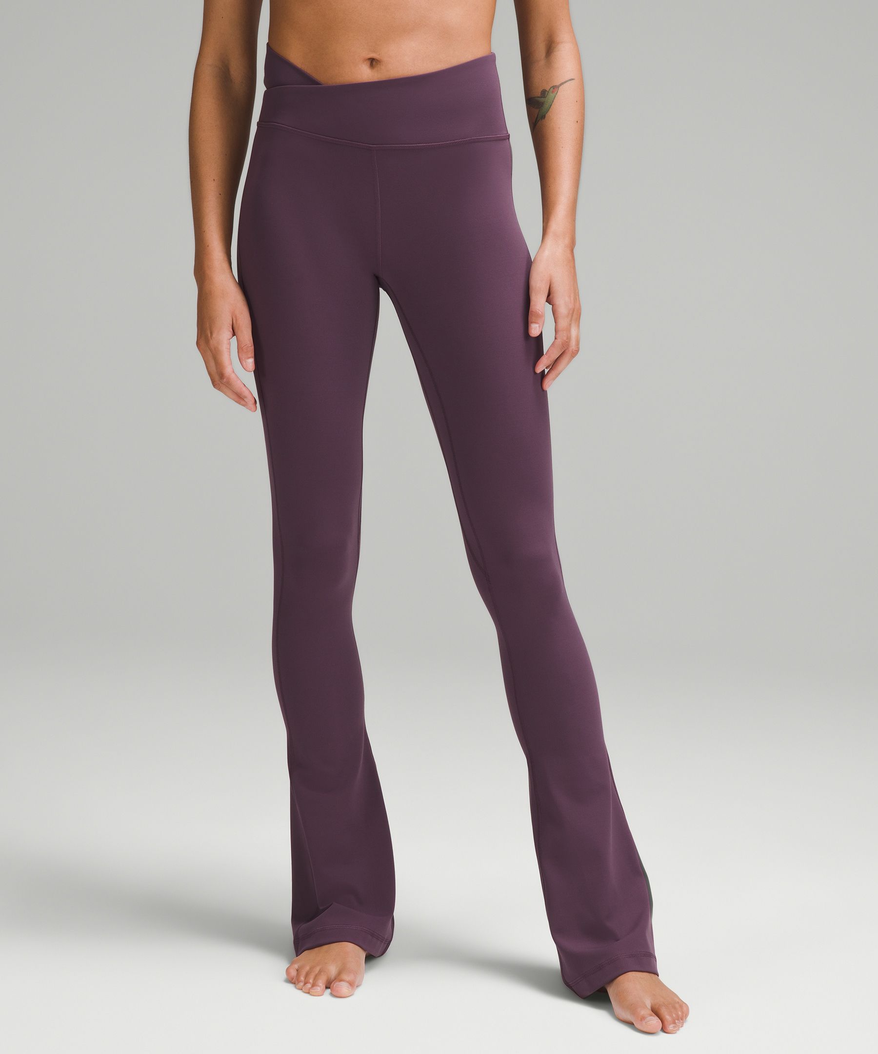 Lululemon Align™ Asymmetrical-Waist Mini-Flared Pants 32 - Grape